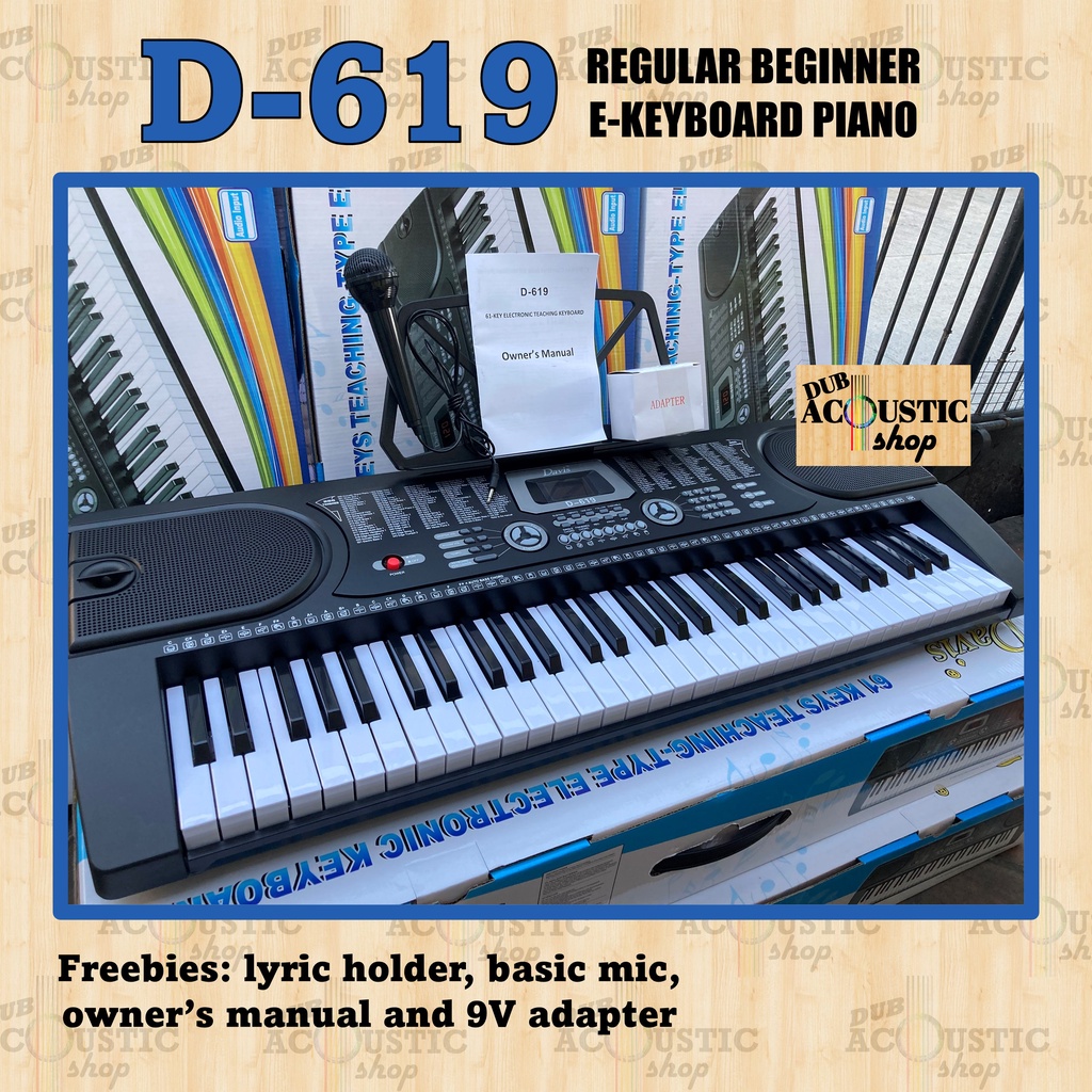 DAVIS D-619 ELECTRONIC KEYBOARD PIANO (61-keys) | Shopee Philippines