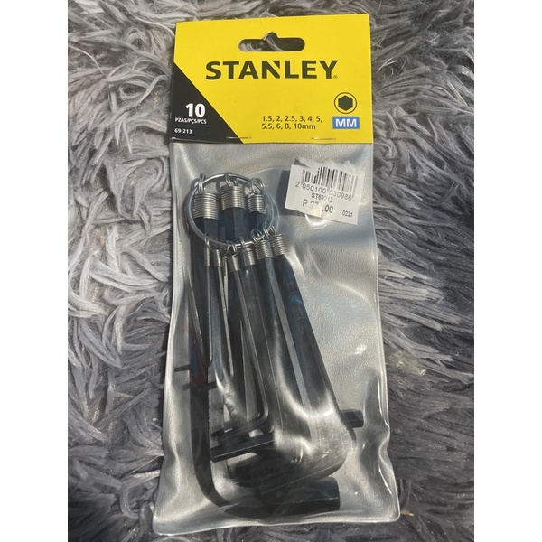 STANLEY Allen Wrench Key Ring, Hex Key set Ring, inches or mm | Shopee ...
