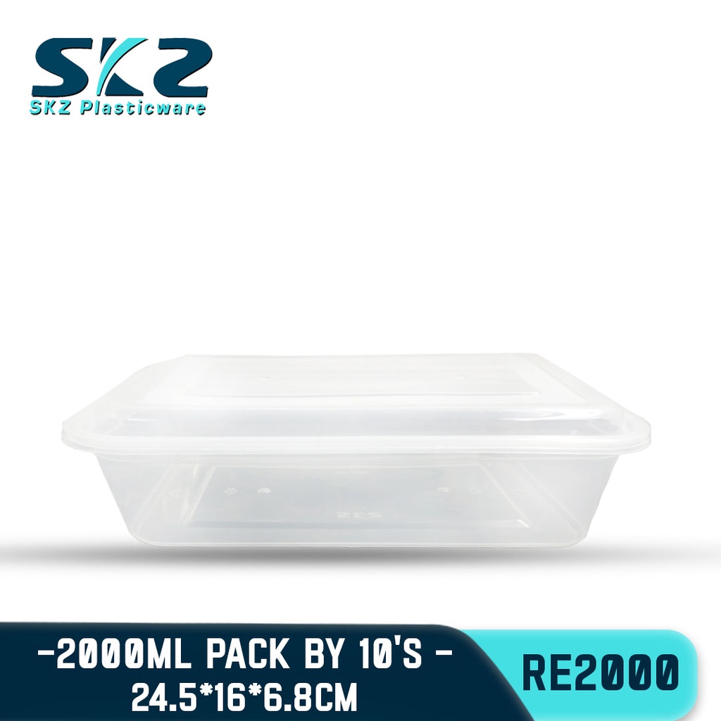 SKZ CLEAR CONTAINER RECTANGULAR SERIES RE2000 ENVIRONMENTAL FRIENDLY ...