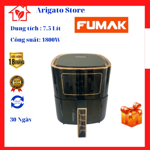 Electronic Fryer, Japanese FUMAK FM-1875 Large Capacity 7.5L Innovation ...