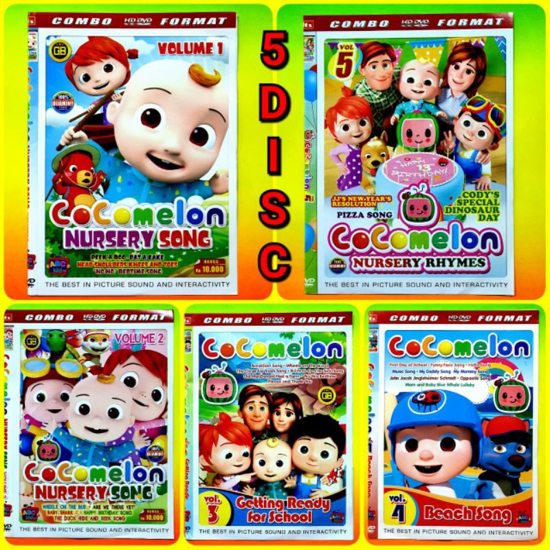 Cocomelon Cartoon Volume 1-5 DVD for Kids | Shopee Philippines