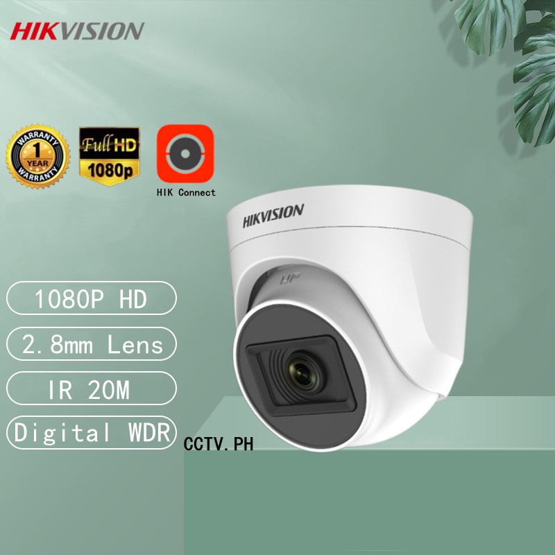Hikvision 2MP HD Smart IR High quality Turret 2.8mm Lens CCTV Camera ...