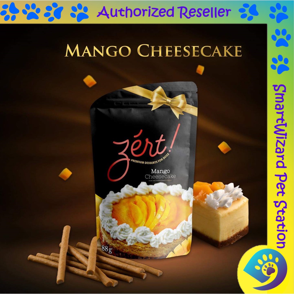 Zert Dessert Premium Dog Treats Mango Cheesecake 88 grams | Shopee ...