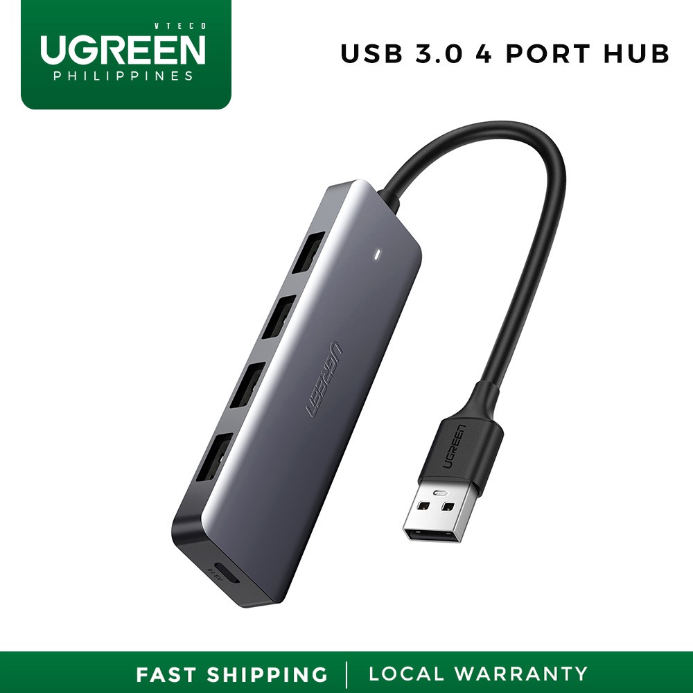 UGREEN USB 3.0 4 Port Hub for Printer, Mouse, Keyboard, HD, Flash Drive ...