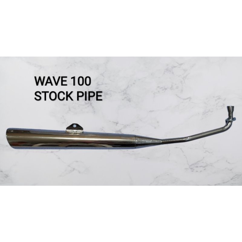 Honda Wave 100 - StockPipe - Stainless | Shopee Philippines