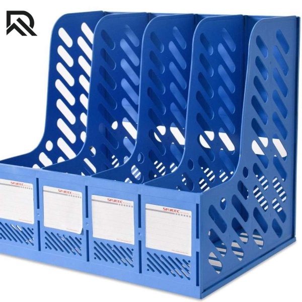 Holder File Rack Office Home Storage Box Trays Organizer Blue | Shopee ...