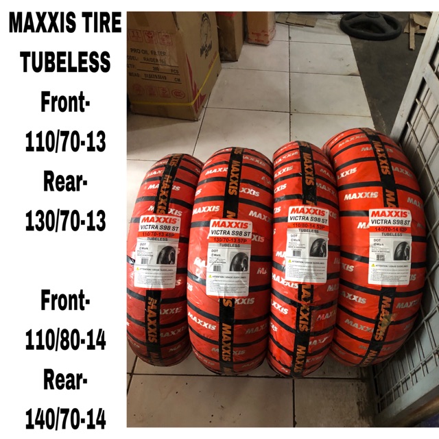 MAXXIS TIRE TUBELESS Front and Rear SET WITH FREE PITO AND SEALANT | Shopee Philippines