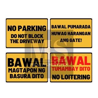 Tagalog Signages (Laminated A4 Size) | Shopee Philippines