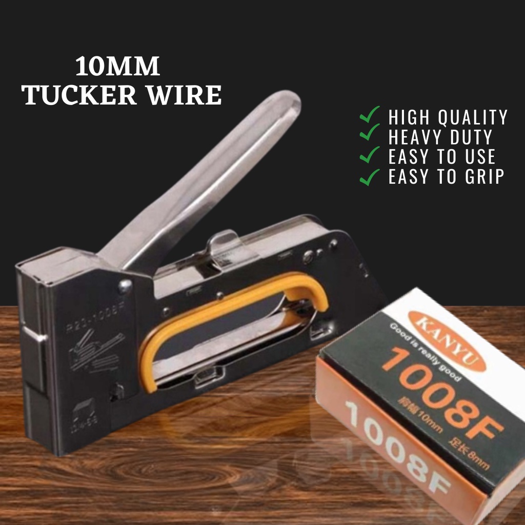 CZC 1008F Gun tacker Heavy Duty Tucker Gun and Staple for Motorcycle ...