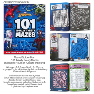 Marvel Spider-Man 101 Totally Twisty Mazes (Contains Hours of A-Maze ...