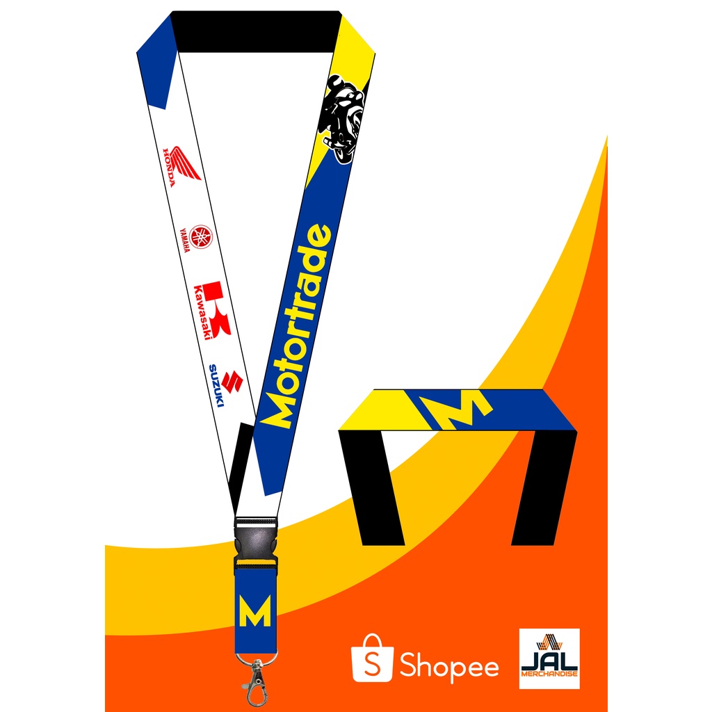 Motortrade ID lace design / ID lanyard / ID sling | Shopee Philippines