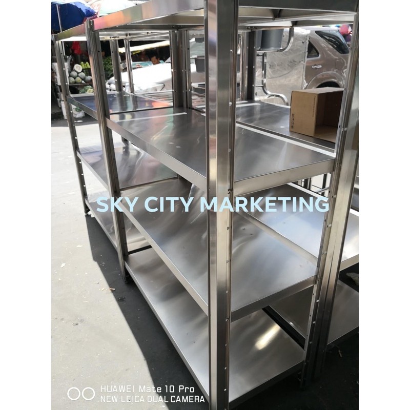4LAYER STAINLESS RACK FLAT DESIGN | Shopee Philippines
