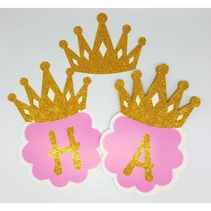 Happy Birthday Banderitas Crown design with Glitters Banner Party Decor ...