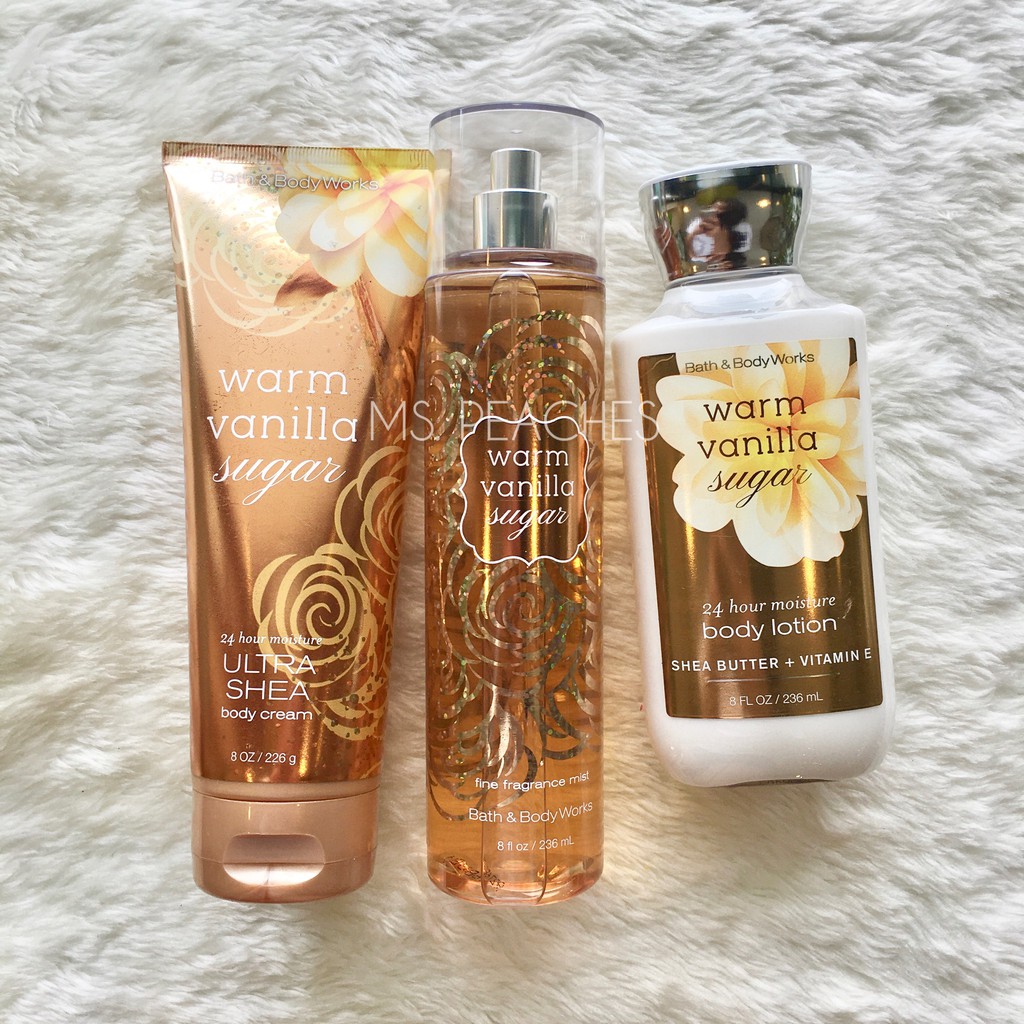 Bath And Body Works Warm Vanilla Sugar Mist Lotion 236ml Authentic