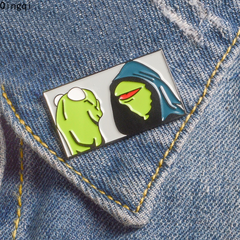 Creative Inner Me Enamel Pin Kermit The Frog Pins Pepe Frog Brooch ...