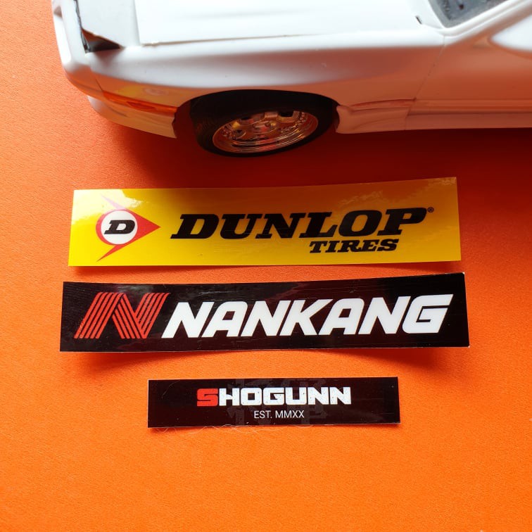 Dunlop and Nankang Tires Logo Laminated Vinyl Stickers | Shopee Philippines