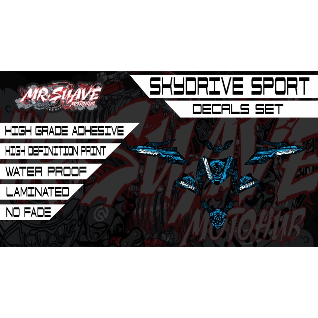 Suzuki Skydrive Sport Circuit Decals Set | Shopee Philippines