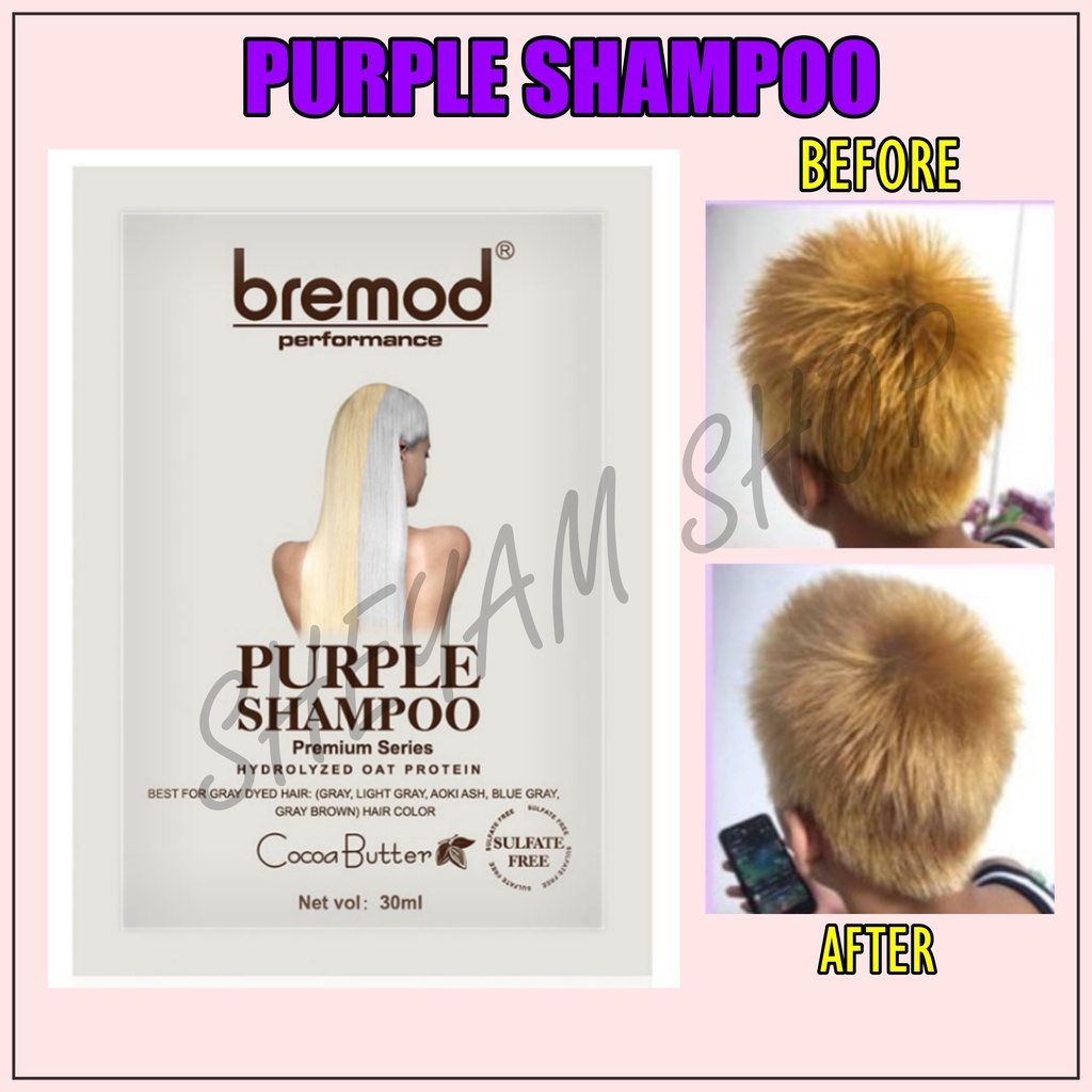 Bremod 30ml Premium Purple Shampoo | Shopee Philippines