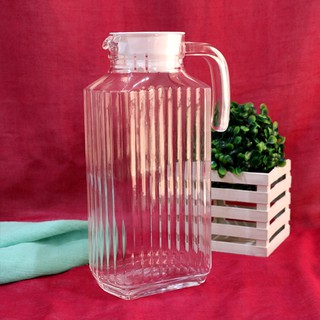 Omega Azalea 1.8L Clear Embossed Glass Pitcher | Shopee Philippines