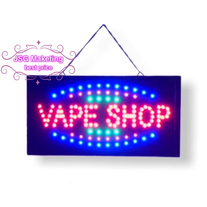 Energy saving light billboard VAPE SHOP -LEDSIGN (Small) #SIZE: W48cm ...