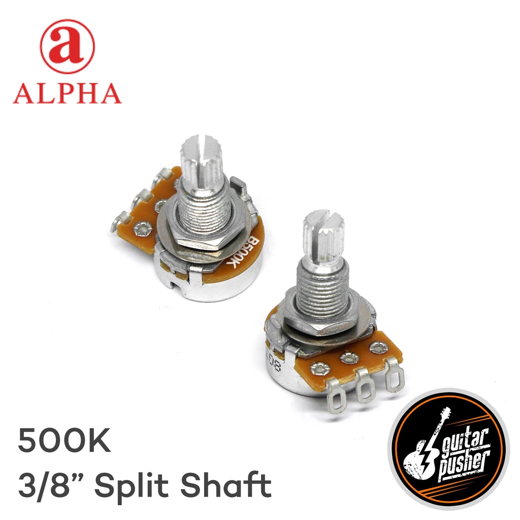 Alpha 500k Potentiometer 3/8" Short Bushing Height Metric 8mm hole ...