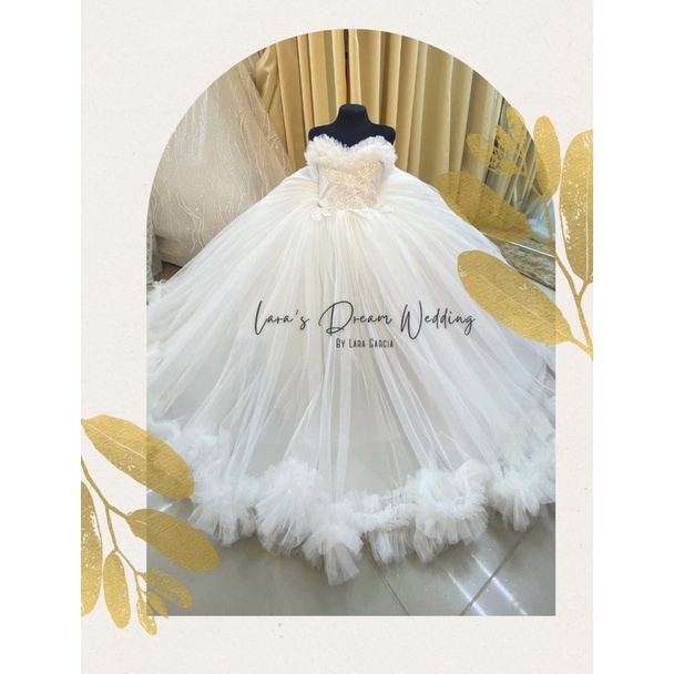 TRENDY Little Bride Gown OFF SHOULDER | Shopee Philippines