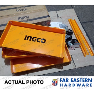INGCO Tool Cart Organizer Storage Toolbox Cart Trolley w/ Wheels ...
