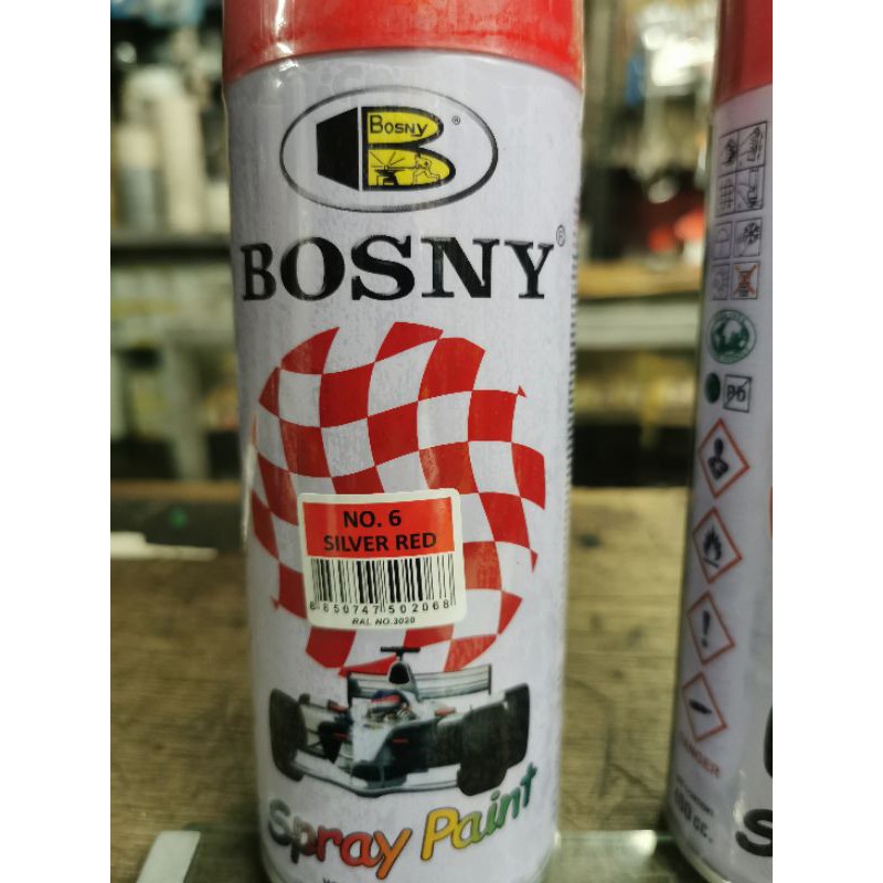 Bosny Silver Red MAROON signal red spray Paint | Shopee Philippines