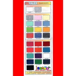 [COD] Yalex Acid Colors Plain T-shirt / Round neck Red Label XS - 3XL ...