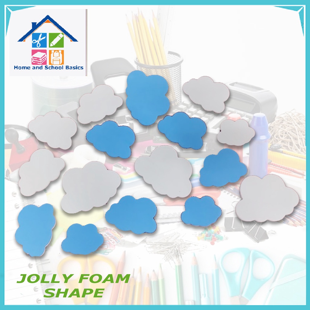 Cloud shape Cloth Foam Sticker-Arts and Crafts | Shopee Philippines