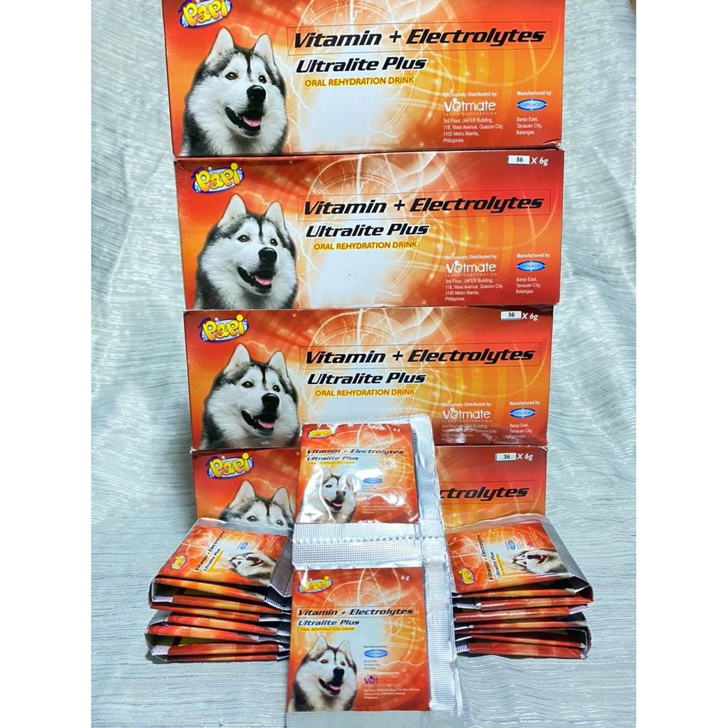 Papi Ultralite Plus - Vitamins + Electrolytes 6g (Per Sachet) | Shopee ...