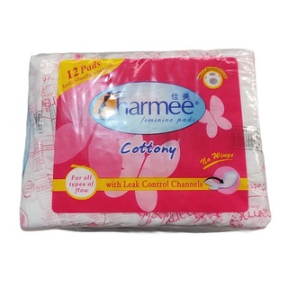 Charmee Sanitary Napkin All Flow Non-Wing 12's | Shopee Philippines