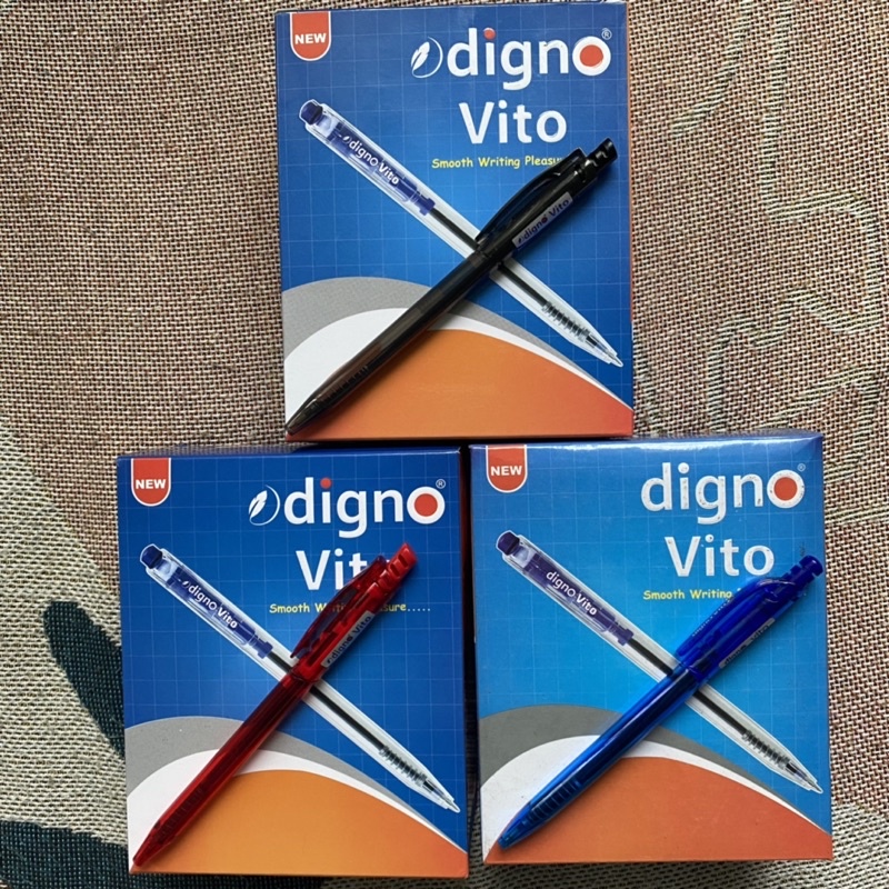 Sold Per Piece Digno Vito Ballpen Black Ballpen Blue Ballpen Red ...