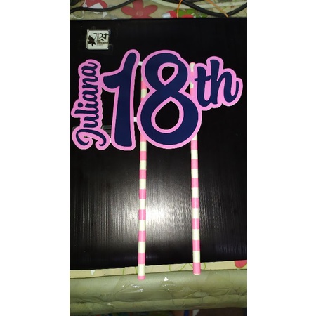customized photo printed cake toppers 18th debut name | Shopee Philippines
