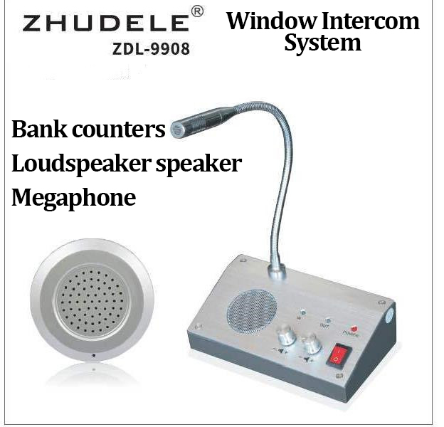 ZDL-9908 Dual 3W 2-Way Window Counter Intercom Dual-Way Counter ...