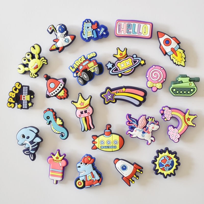 Crocs Jibbitz Random Style PVC Cute Cotton Clog Charms Pins 10pcs ...