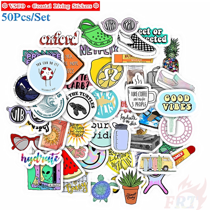 VSCO - Romantic Coastal Living Beach Travel Series 02 Stickers 50Pcs ...