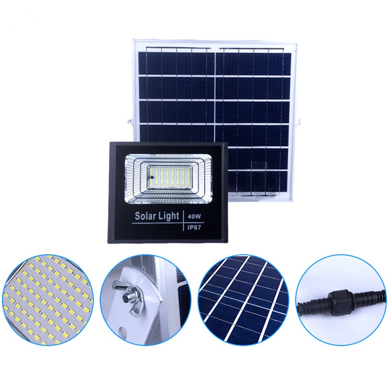 Solar LED Flood Light 100W 65W 60W 40W Outdoor Waterproof Street Lamp ...