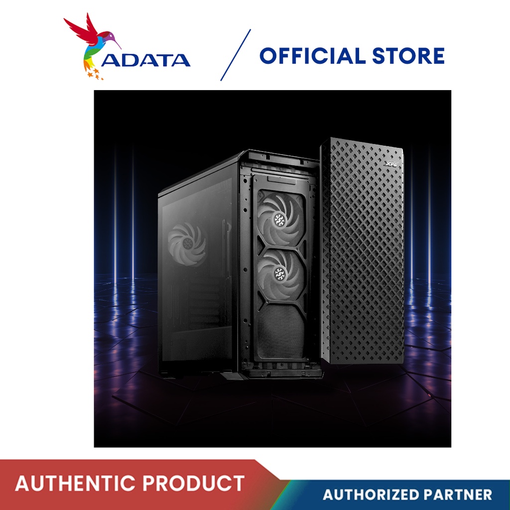 Adata XPG DEFENDER-BKCWW Pro RGB Mesh Front TG Mid-Tower ATX Case ...