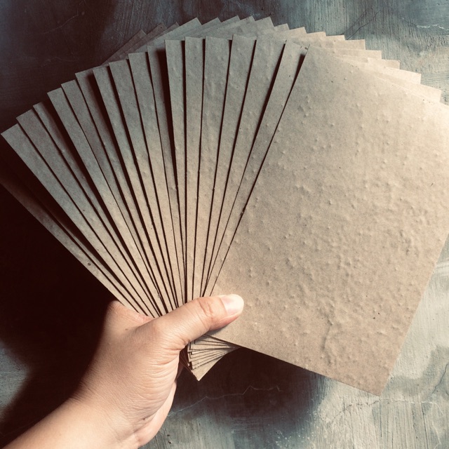 Seed Paper Blank Cards 25 PIECES | Shopee Philippines