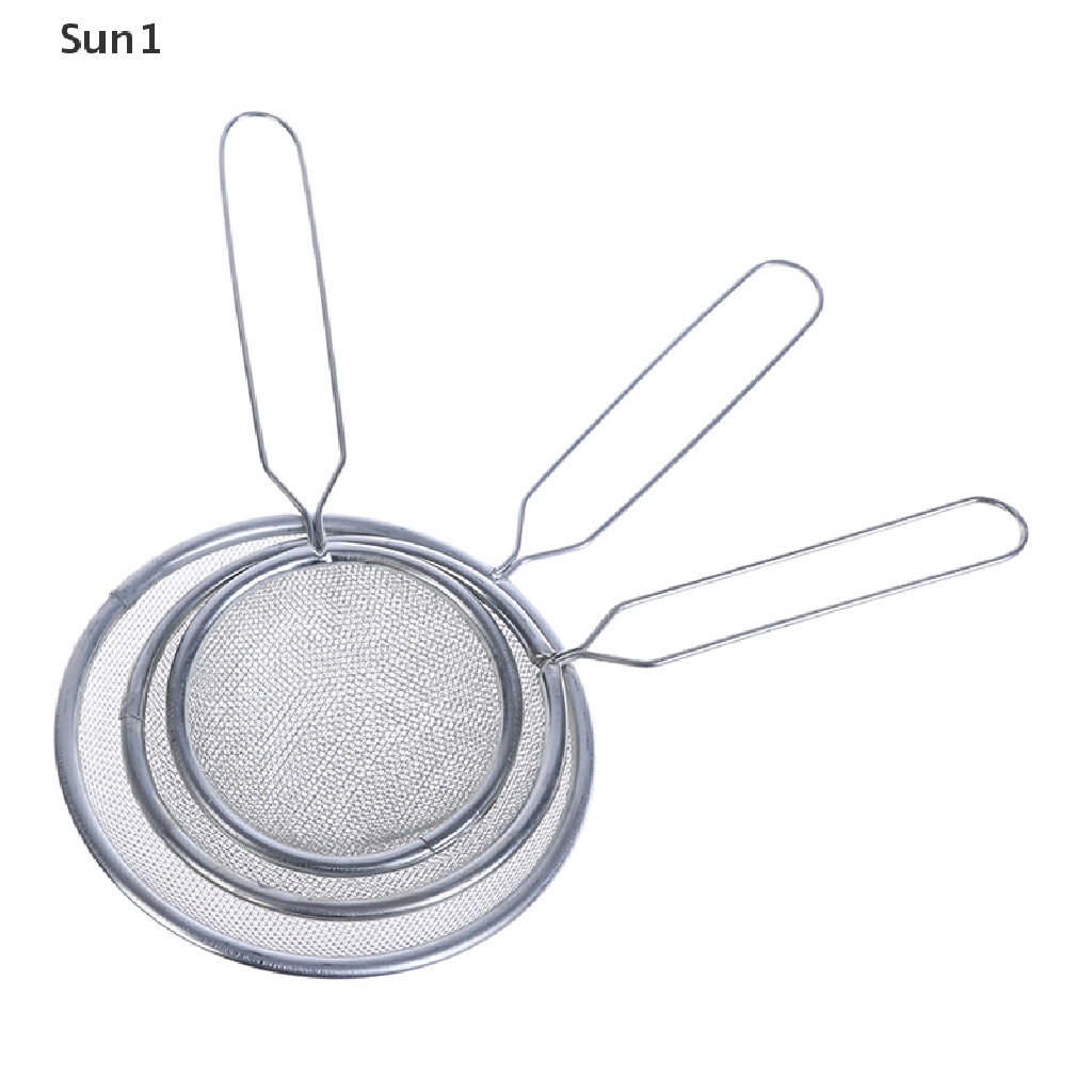 Sun1> 1pcs stainless steel sieve oil colander oil grid flour soy milk ...