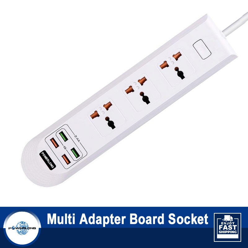 Universal Extension Smart High Power 3.1A 4 Port USB Charging HUB Plus ...