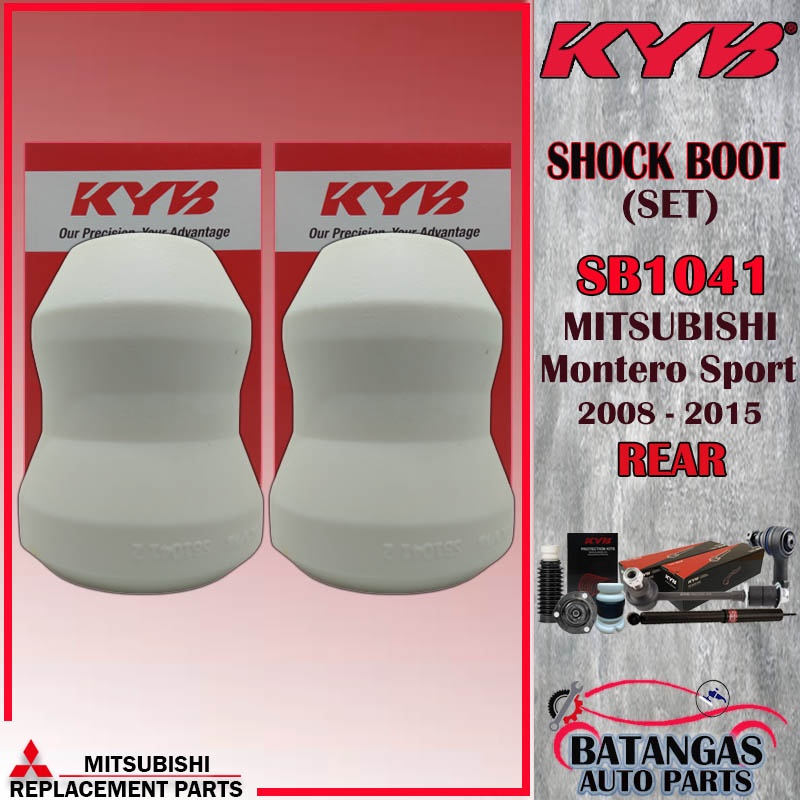 Shock Boot (SET) Mitsubishi Montero Sport 2008 - 2015 REAR KYB SB1041 ...