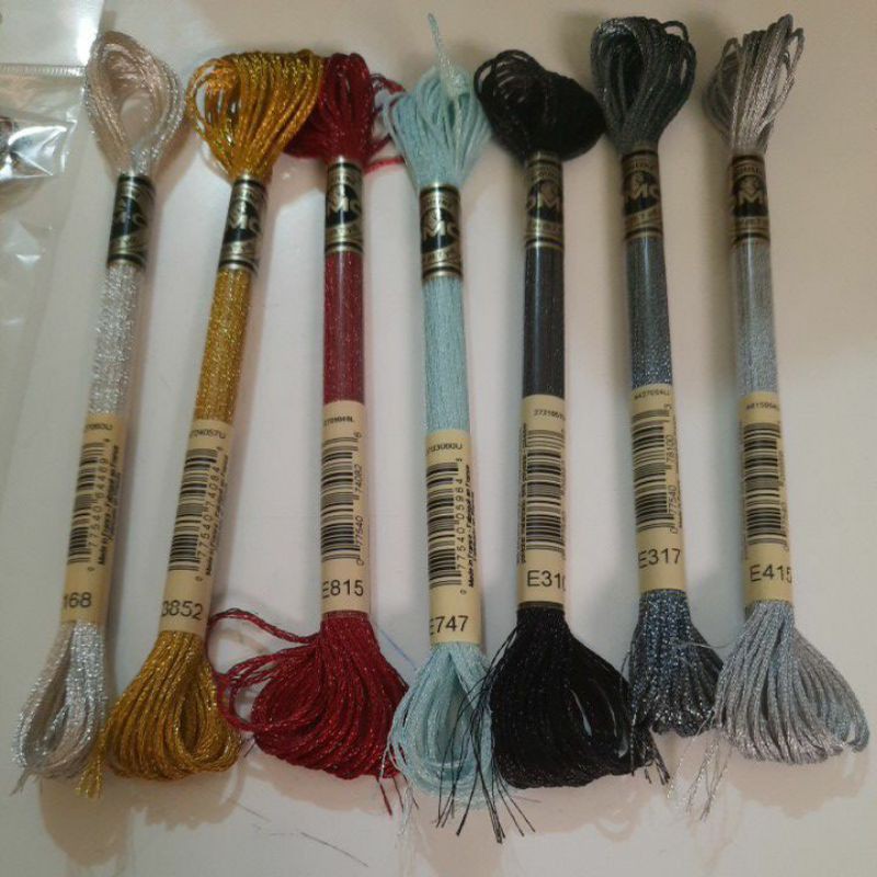 Original DMC METALLIC threads part 1 | Shopee Philippines