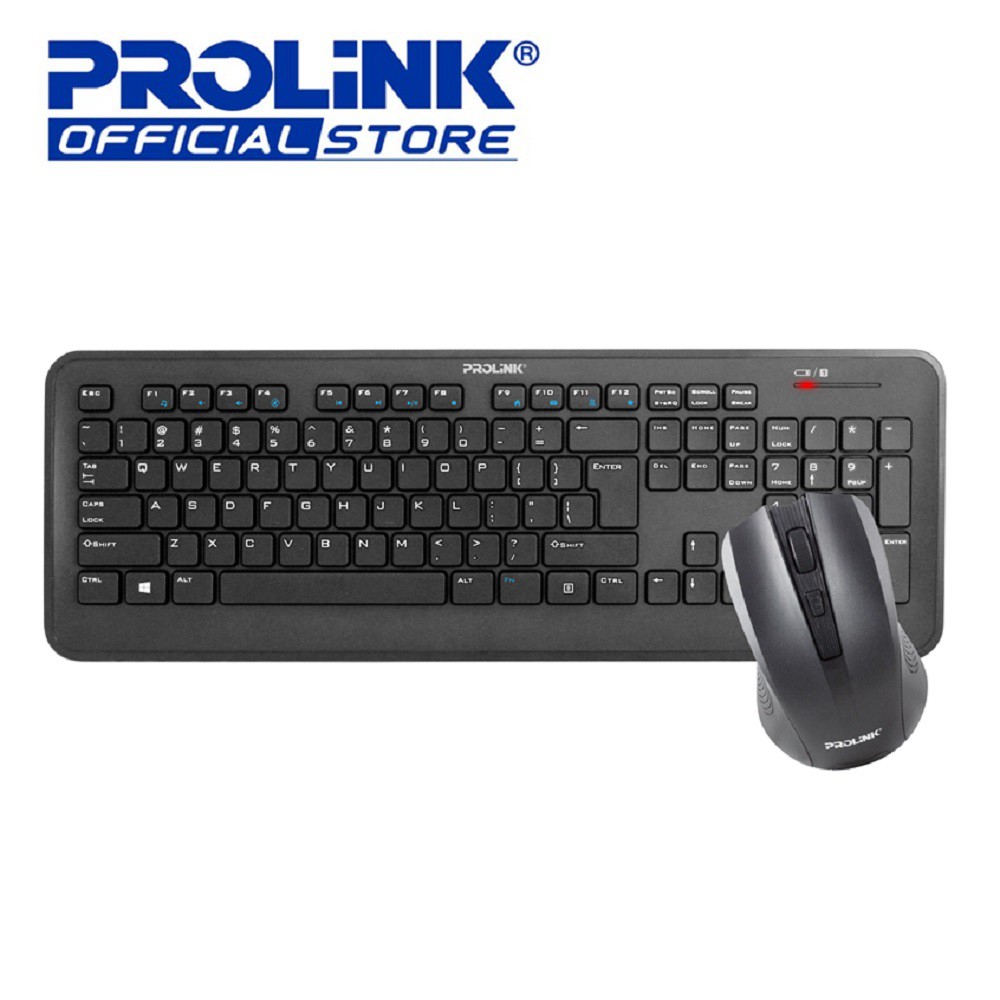 PROLiNK Wireless Multimedia Desktop Keyboard + Optical Mouse Combo ...