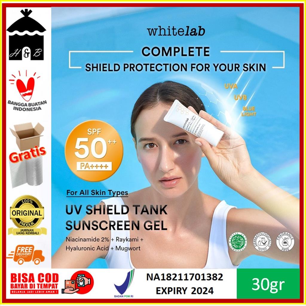 Whitelab UV Shield Tank Sunscreen Gel 30gr | Shopee Philippines