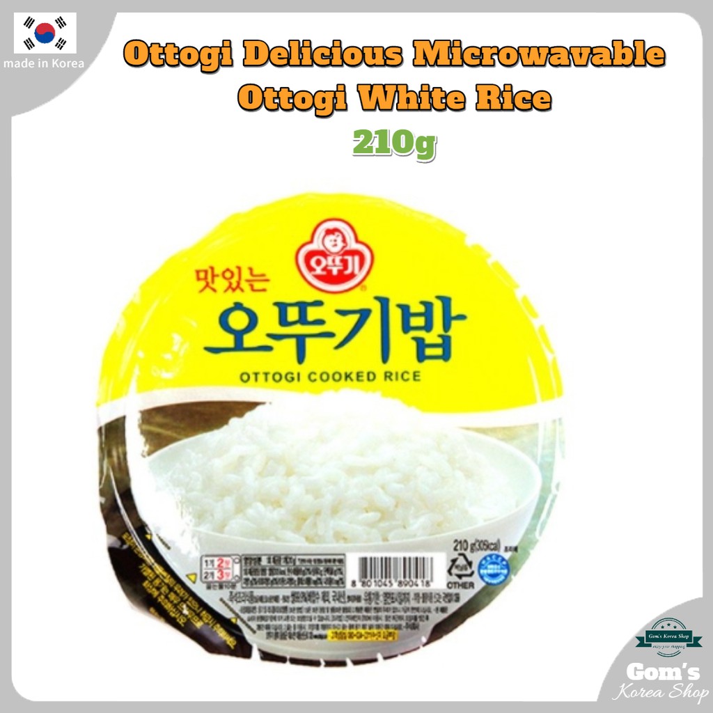 Korea Ottogi Delicious Microwavable Ottogi White Rice 210g | BeeCost