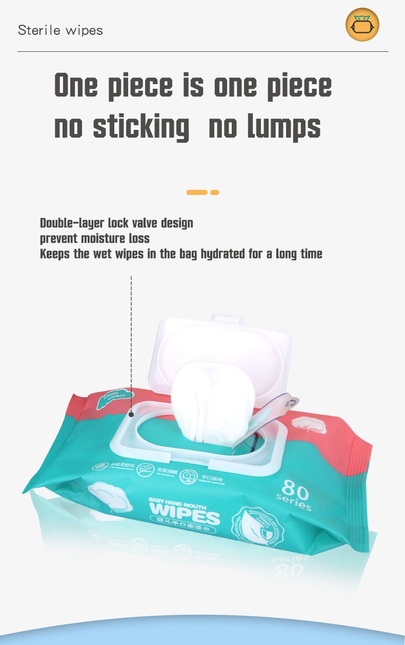 Zihang Organic Baby Wipes 80 Sheets Per Pack wipes for baby babies wipe ...