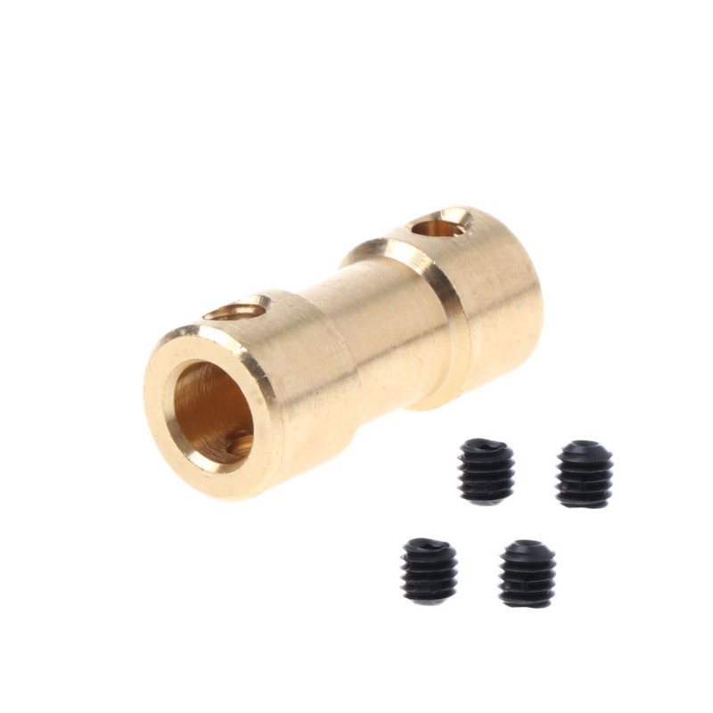 RUN 2-5mm Motor Copper Shaft Coupling Coupler Connector Sleeve Adapter ...