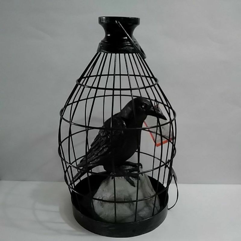 ANIMATED CROW IN CAGE ( Sound - & Motion - Activated ) | Shopee Philippines